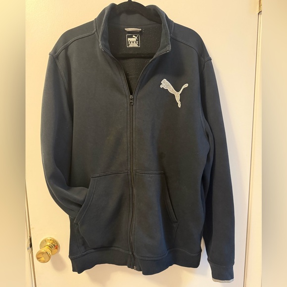 Puma | Jackets & Coats | Puma Mens Long Sleevefull Zip Up Xl Navy Blue ...
